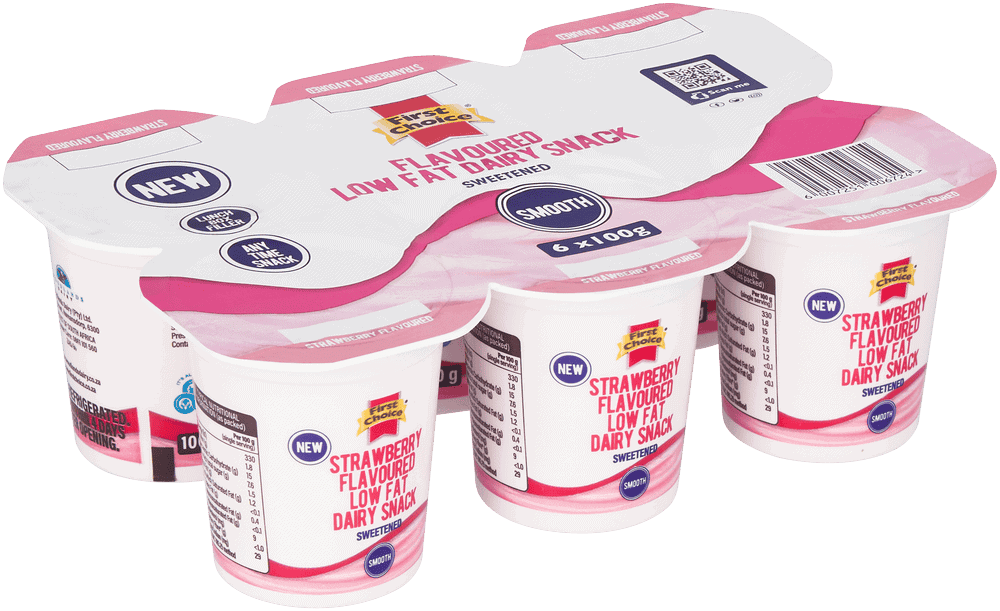 First Choice Strawberry Flavoured Smooth Low Fat Dairy Snack