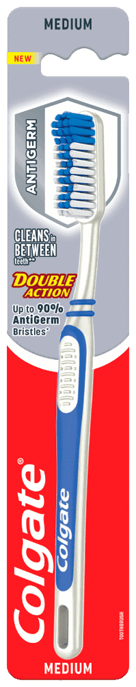 Colgate Colgate Double Action Medium Toothbrush 1s
