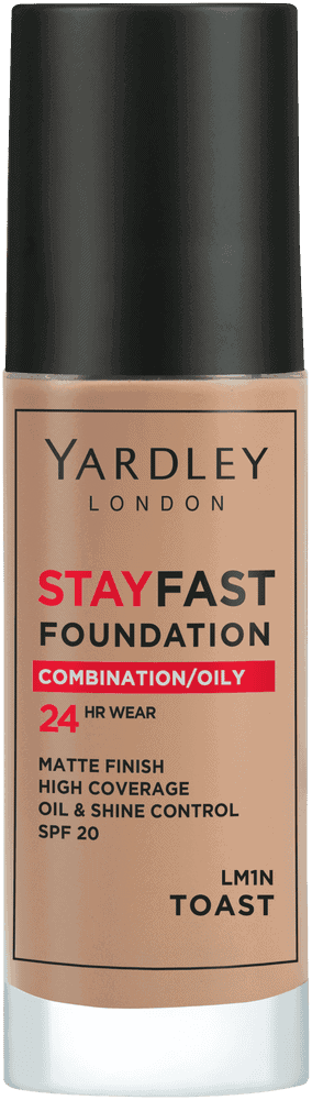 Yardley Stayfast Toast SPF 20 24HR Foundation
