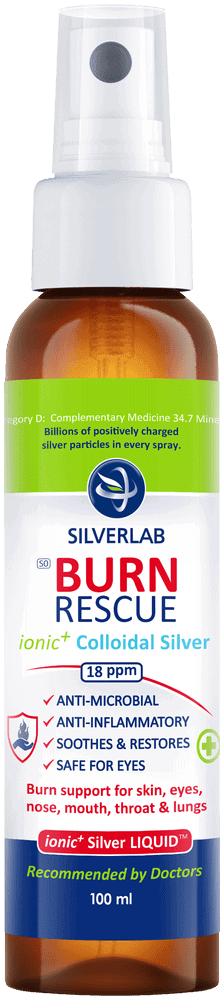 Silverlab Colloidal Silver Burn Rescue Spray 100ml