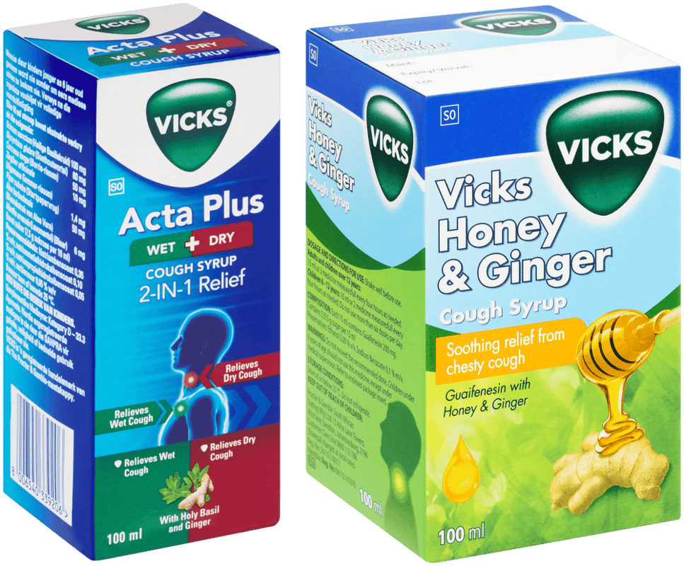 Vicks Honey & Ginger Cough Syrup 100ml