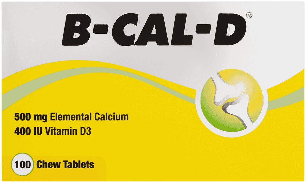 B-cal B-cal D Supplement Chew Tablets 100pk