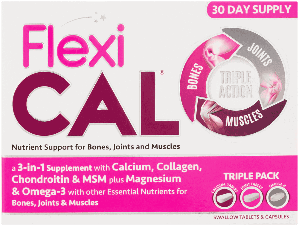 Flexi-cal Flexi-cal Bones, Joints & Muscles Supplements 90pk