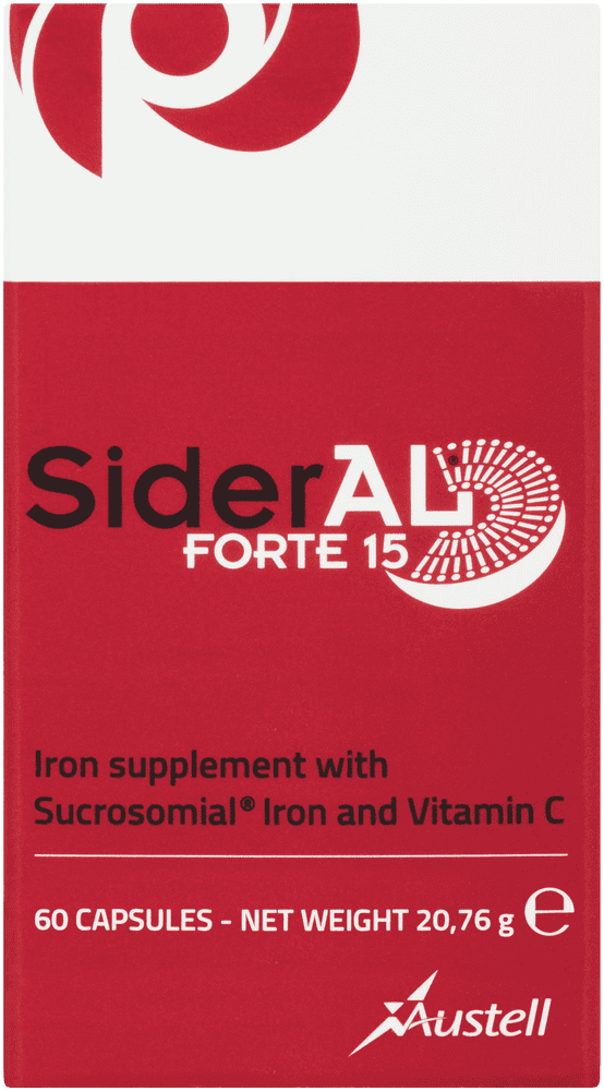 Sideral SiderAL Forte 15 Iron Supplement Capsules 60pk