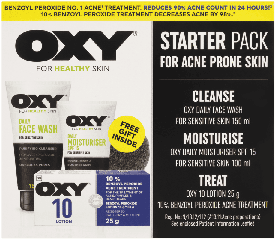 OXY OXY Acne Prone Skin Starter Pack 4pc