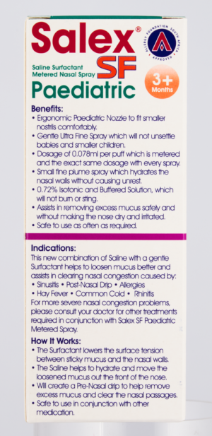 Salex Salex SF Paediatric Saline Surfactant Metered Nasal...