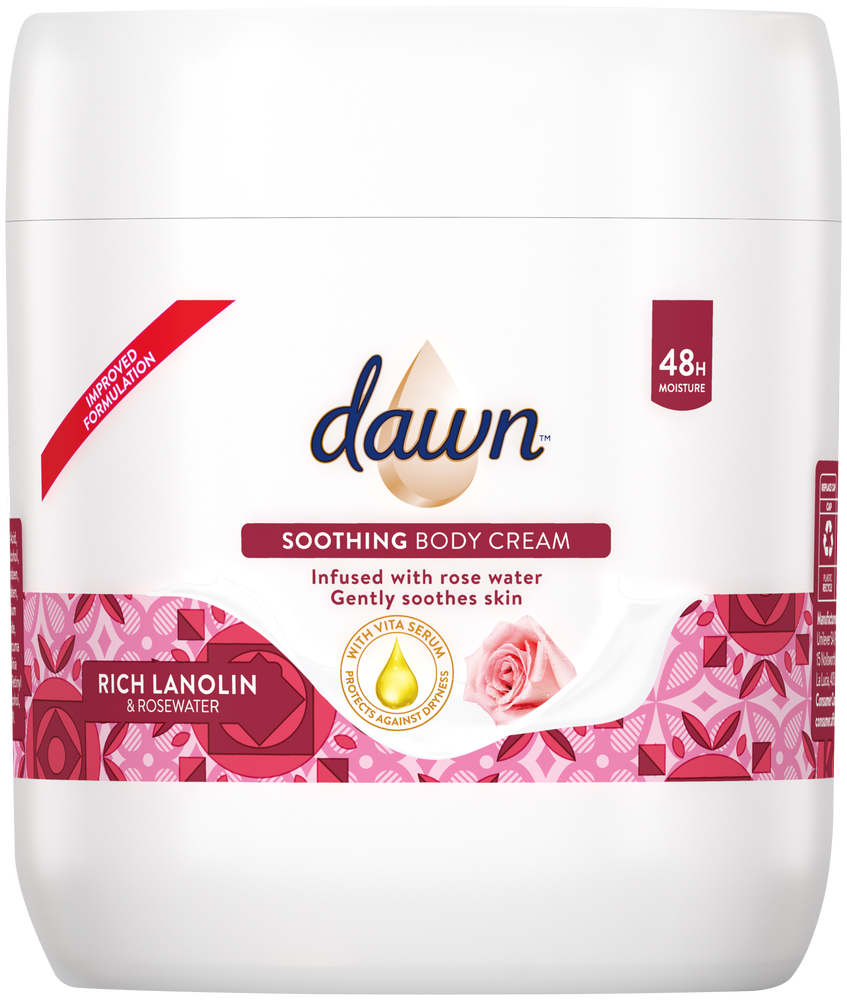 Dawn Rich Lanolin and Rose Water Soothing Body Cream