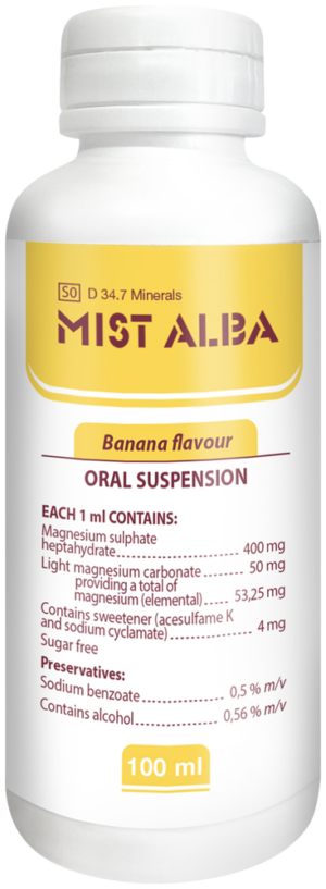 Mist Alba Banana Flavour Oral Suspension 100ml