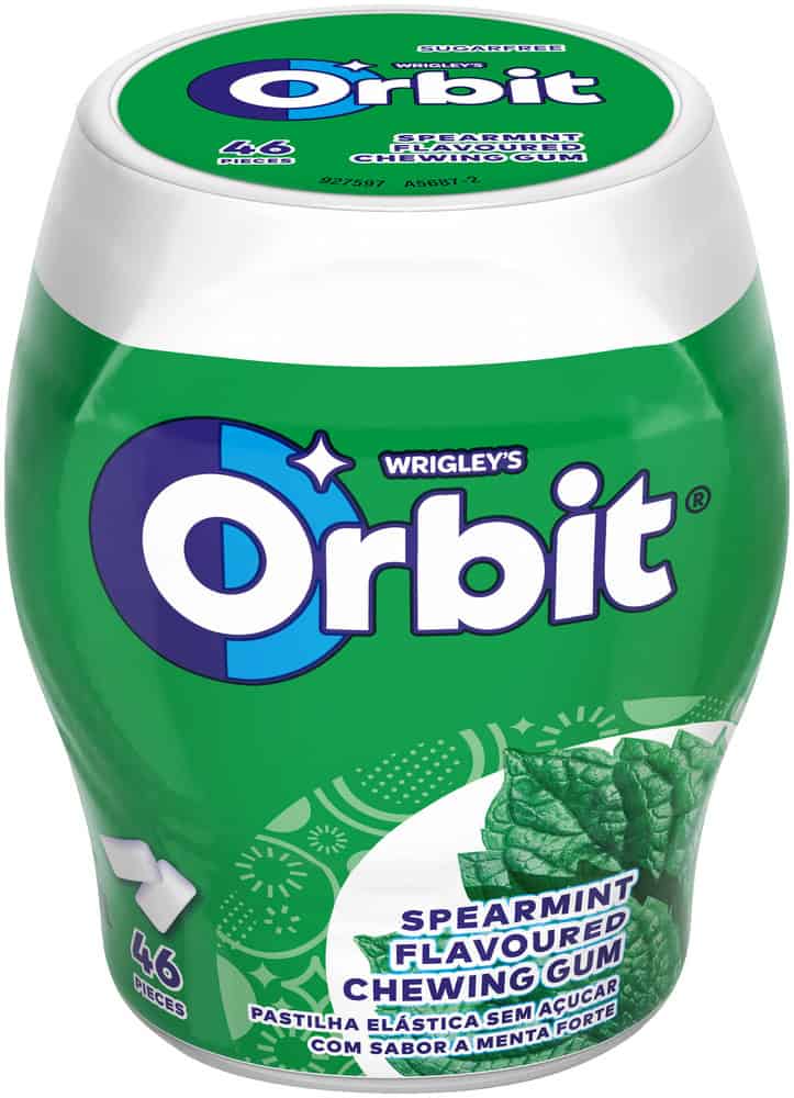 Wrigley's Orbit Spearmint Flavoured Chewing Gum 46pk