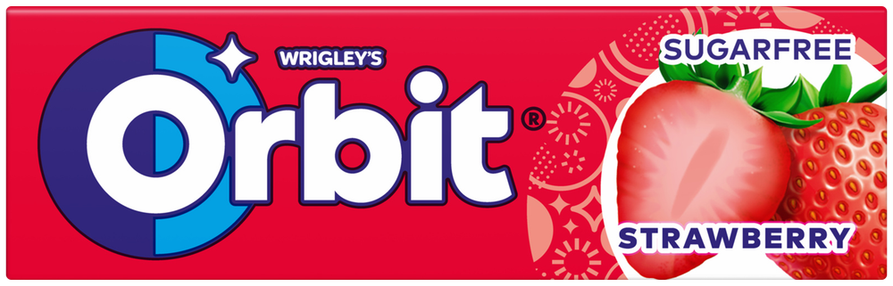 Wrigley's Orbit Strawberry Sugarfree Chewing Gum 14g
