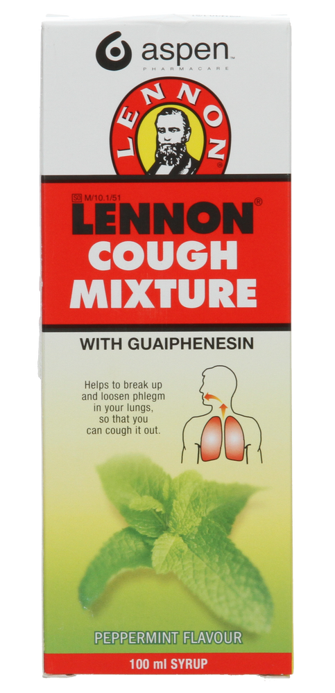 Lennon Lennon Peppermint Flavour Cough Mixture 100ml