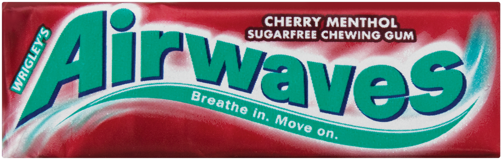 Wrigley's Airwaves Cherry Menthol Sugarfree Chewing Gum