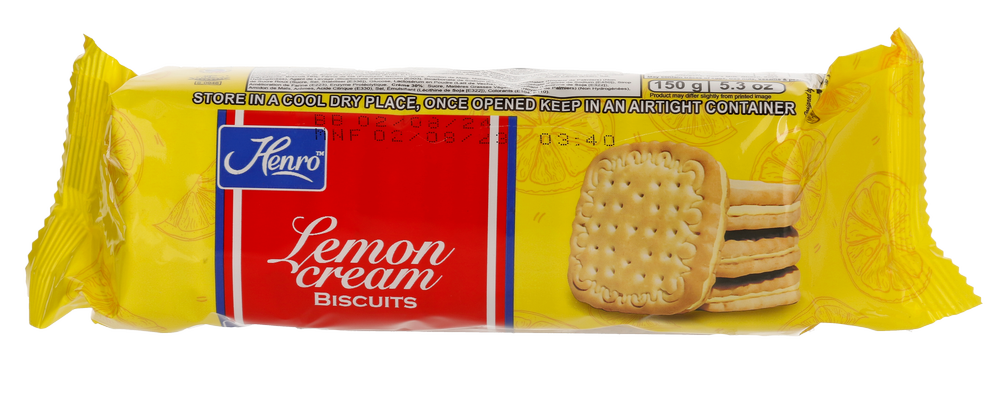 Henro Lemon Cream Biscuits 150g