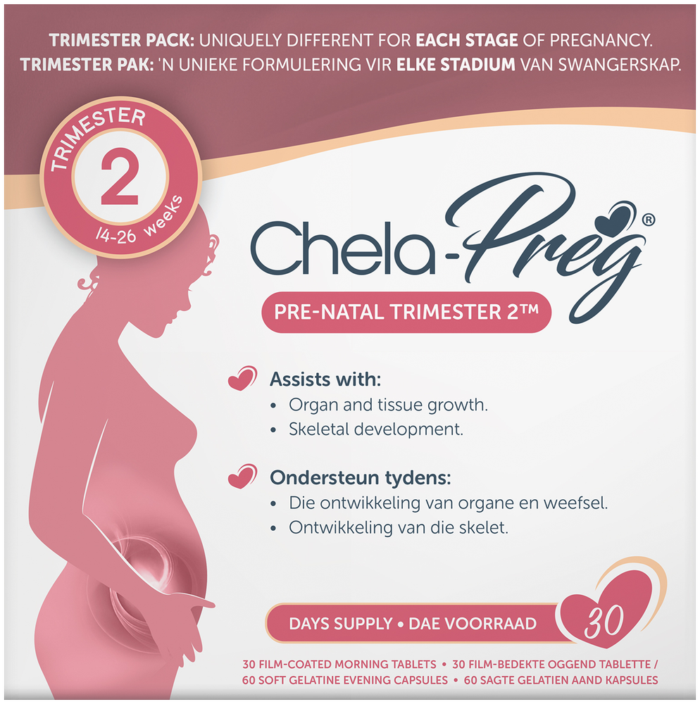 Chela-preg Chela-preg Trimester 2 Pre-Natal 90pk