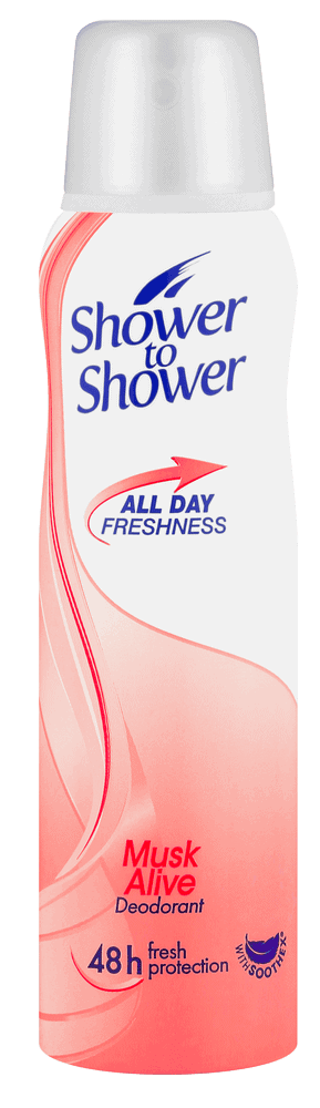 Shower To Shower Musk Alive Deodorant 150ml