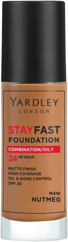 Yardley Stayfast Nutmeg SPF 20 24HR Foundation 30ml