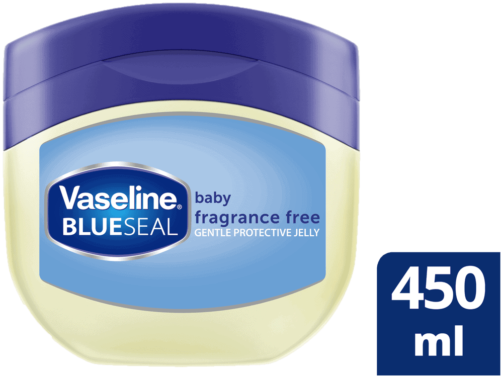 Vaseline Blue Seal Fragrance Free Baby Petroleum Jelly 450ml