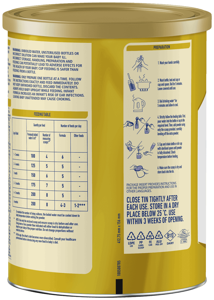 Nestlé NAN Optipro Gold Stage 1 Starter Infant Formula 900g