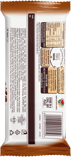 Nestlé Aero Milk Chocolate Slab 135g