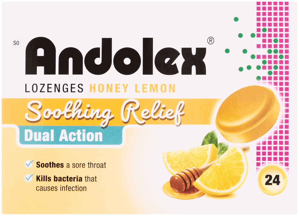 Andolex Andolex Honey Lemon Soothing Relief Lozenges 24pk