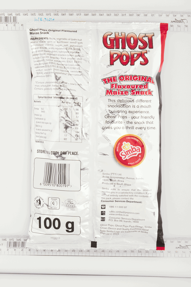 Simba Ghost Pops Original The Original Flavoured Maize Sn...